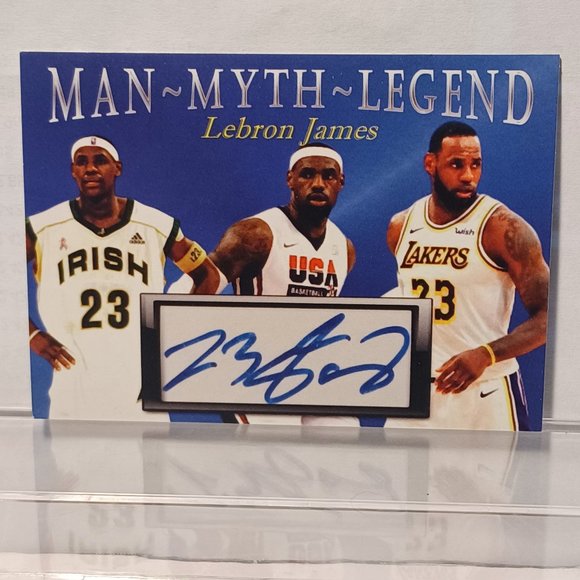 Other | Limited Edition Manmythlegend Lebron James Facsimile Auto 100 ...